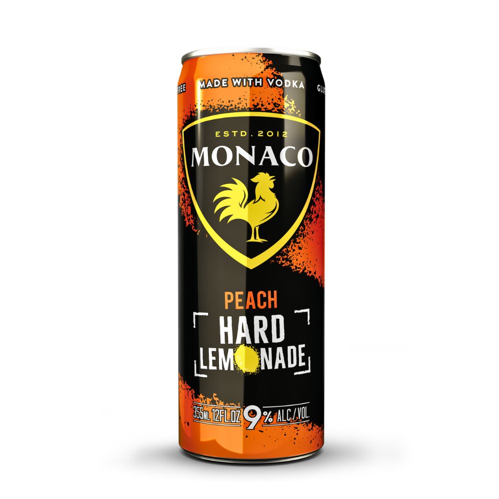 Monaco Peach Hard Lemonade Can 355mlTranslation missing: en.general ...