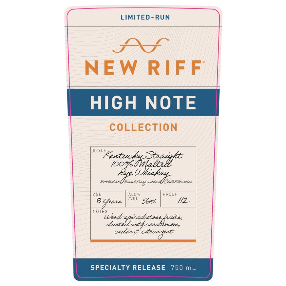 Buy New Riff High Note Collection Kentucky Straight 100% Malted Rye ...