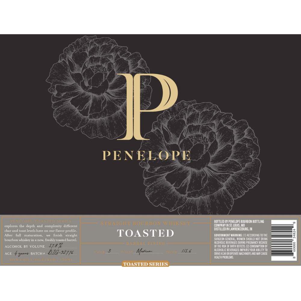Buy Penelope Toasted Series Medium Toast Straight Bourbon Whiskey Online | Reup Liquor
