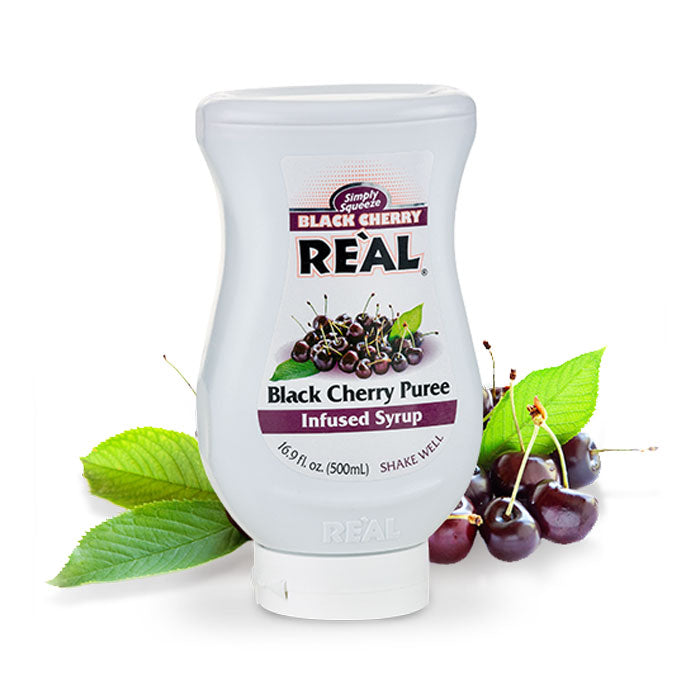 Buy Real Black Cherry Puree Infused Syrup 16.9 Fl Oz Online | Reup Liquor