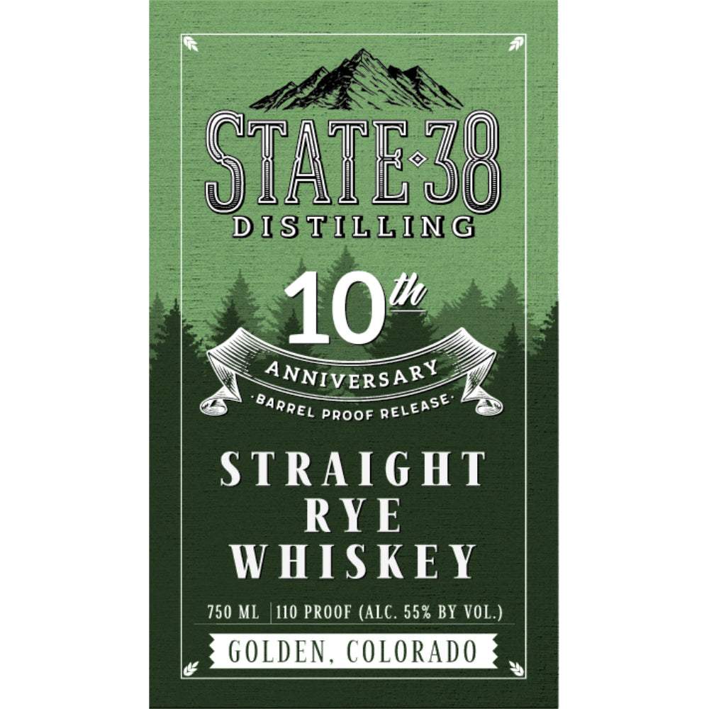Buy State 38 10th Anniversary Straight Rye Whiskey Online | Reup Liquor